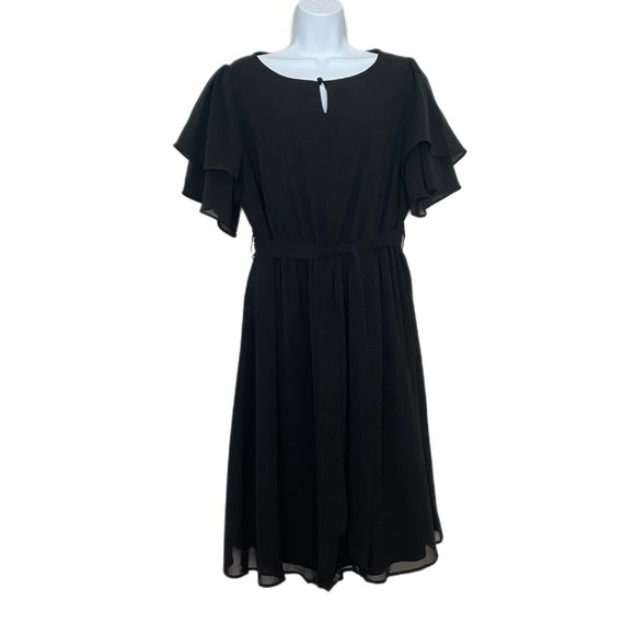 Pinup Fashion | Dresses | Pinup Fashion Black Sheer Flutter Short ...